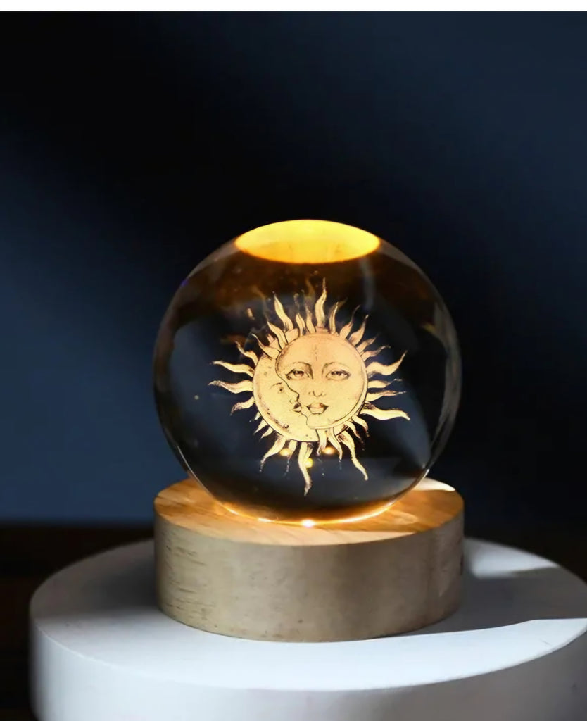 Sun 3D Crystal ÙSB Lamp | ZenbuBendigo